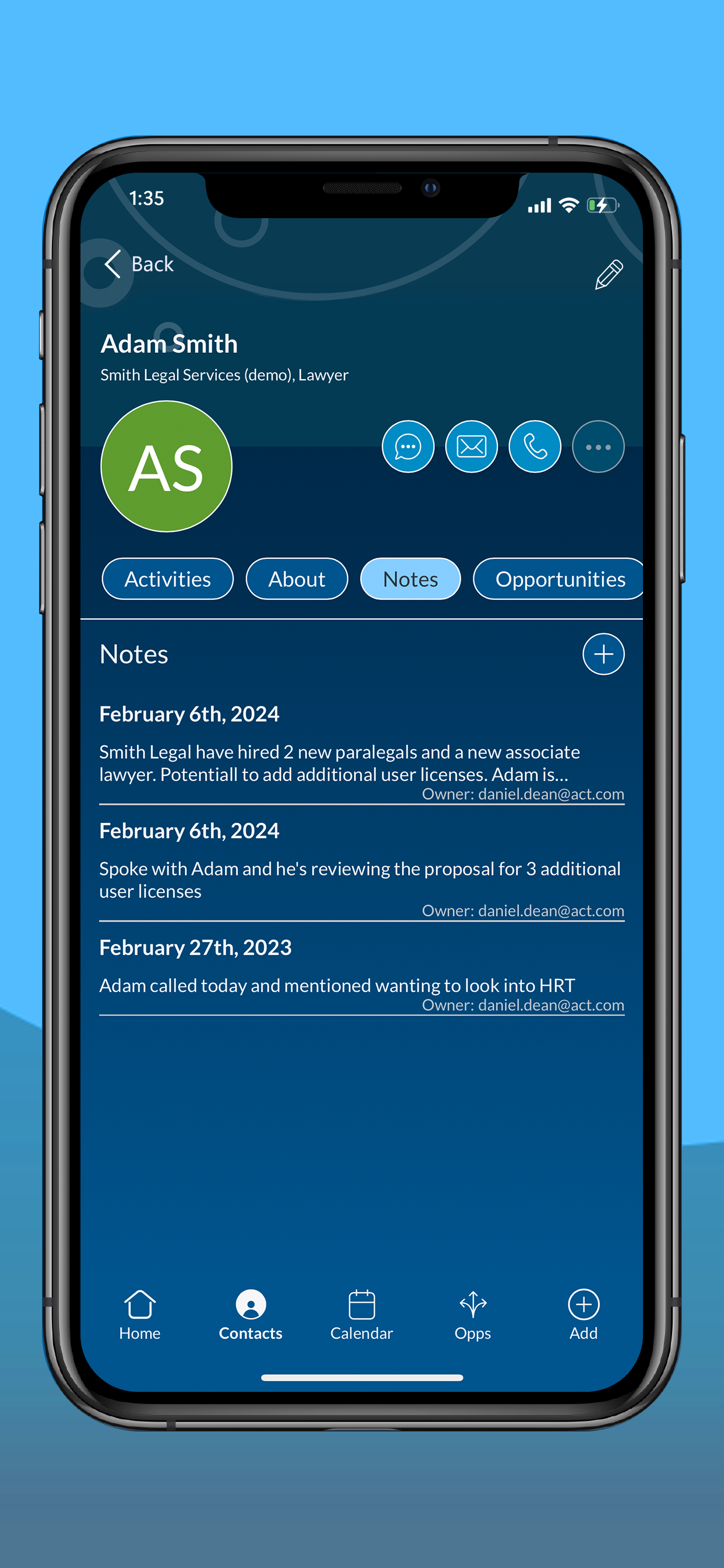 Introducing Act! Mobile App